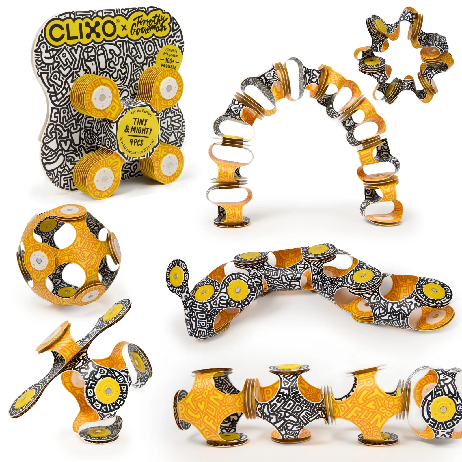 Timothy Goodman Pack 9 PCS CLIXO Tiny and Mighty – Young Explorers