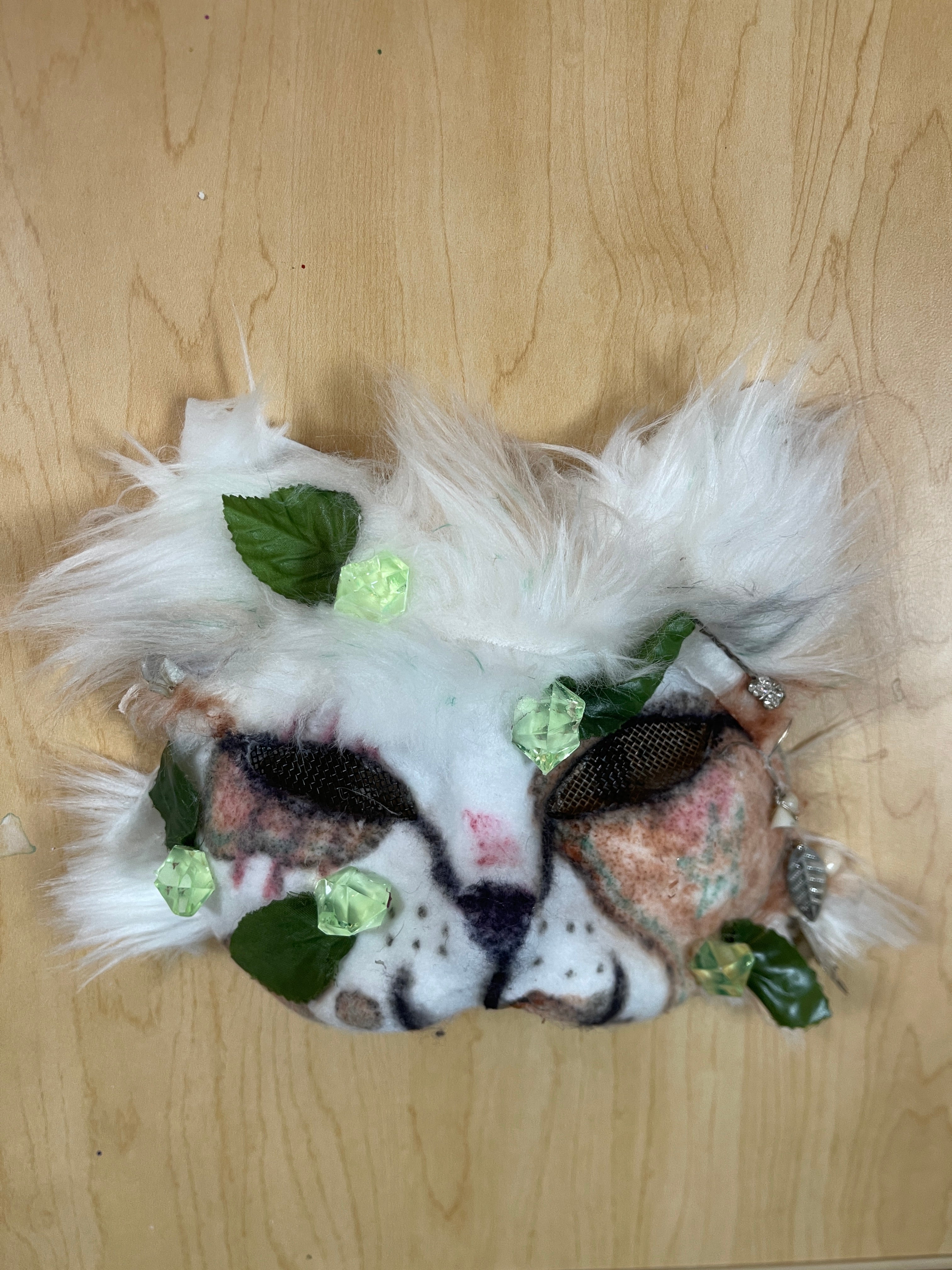 Green Crystal Cat - Wandering Wolf Masks – Young Explorers